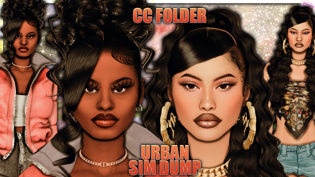URBAN IG BADDIES💎 - CC & SIM DOWNLOAD | Sims 4 CAS - YouTube