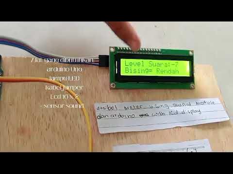 decibel meter using sound module & arduino with lcd display - YouTube