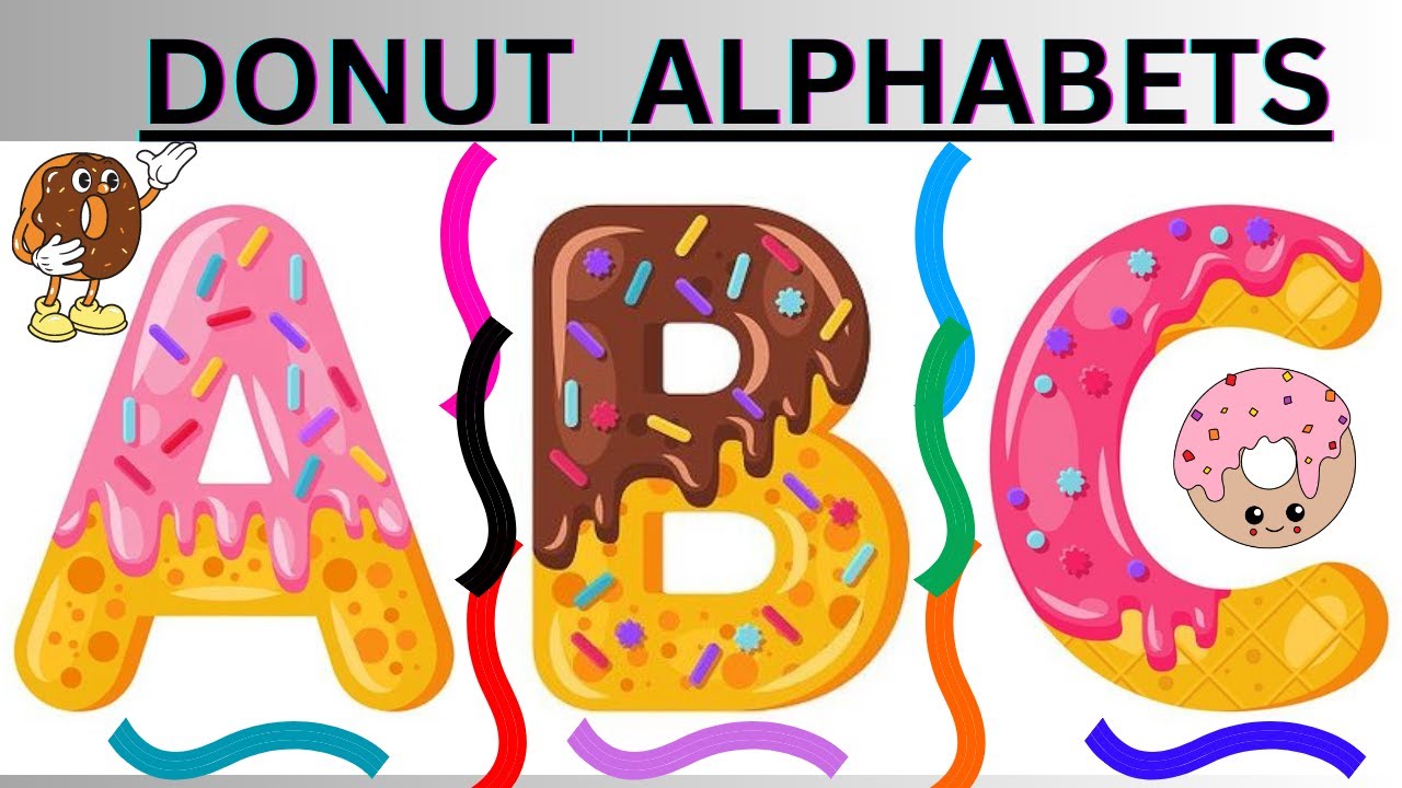 LEARN DONUT ALPHABETS FROM A TO Z ||😍😋😎😳|| LEARN DONUT ALPHABETS EHANCE ...
