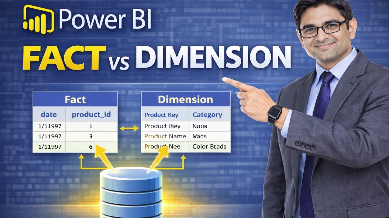 Fact vs Dimension Tables Explained | Power BI Data Modeling Beginner ...