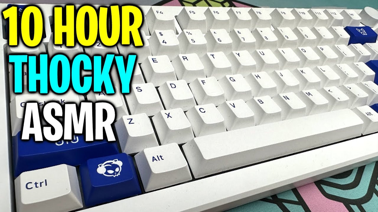 😴10 Hours Typing | Best $100 THOCKY Mechanical Keyboard🌞ASMR NO TALKING ...