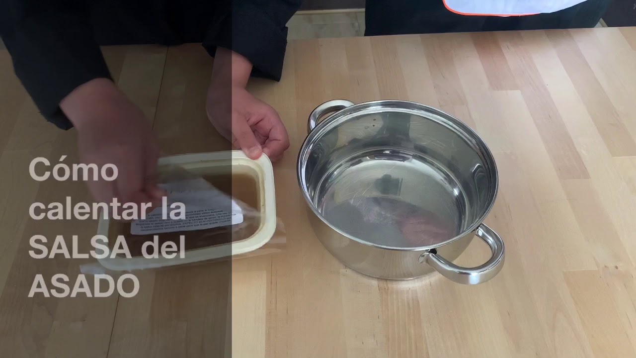 Como calentar nuestra salsa para el asado - YouTube