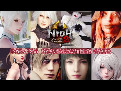 Nioh 2 Remasterd 23 Ps5 /Ps4 characters Code 2022 Read Description 👇 ...