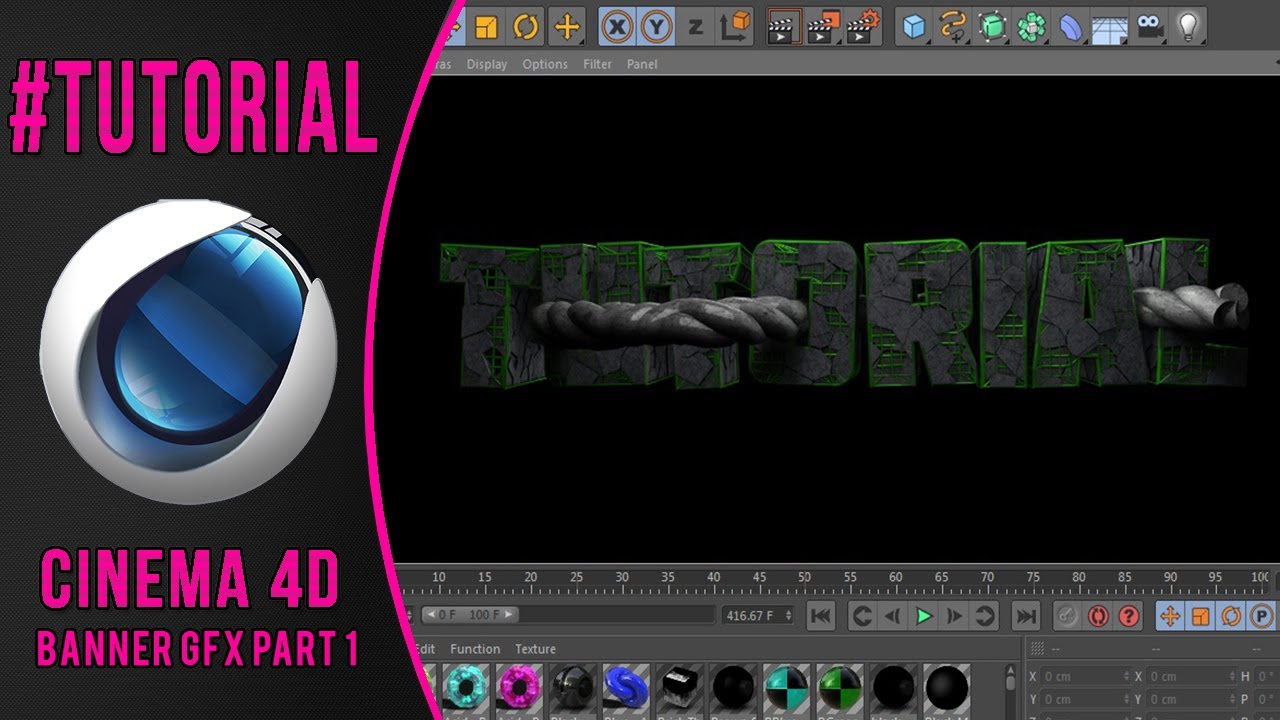 #Tutorial Como fazer Banner GFX Part 1/2 Cinema4D - YouTube