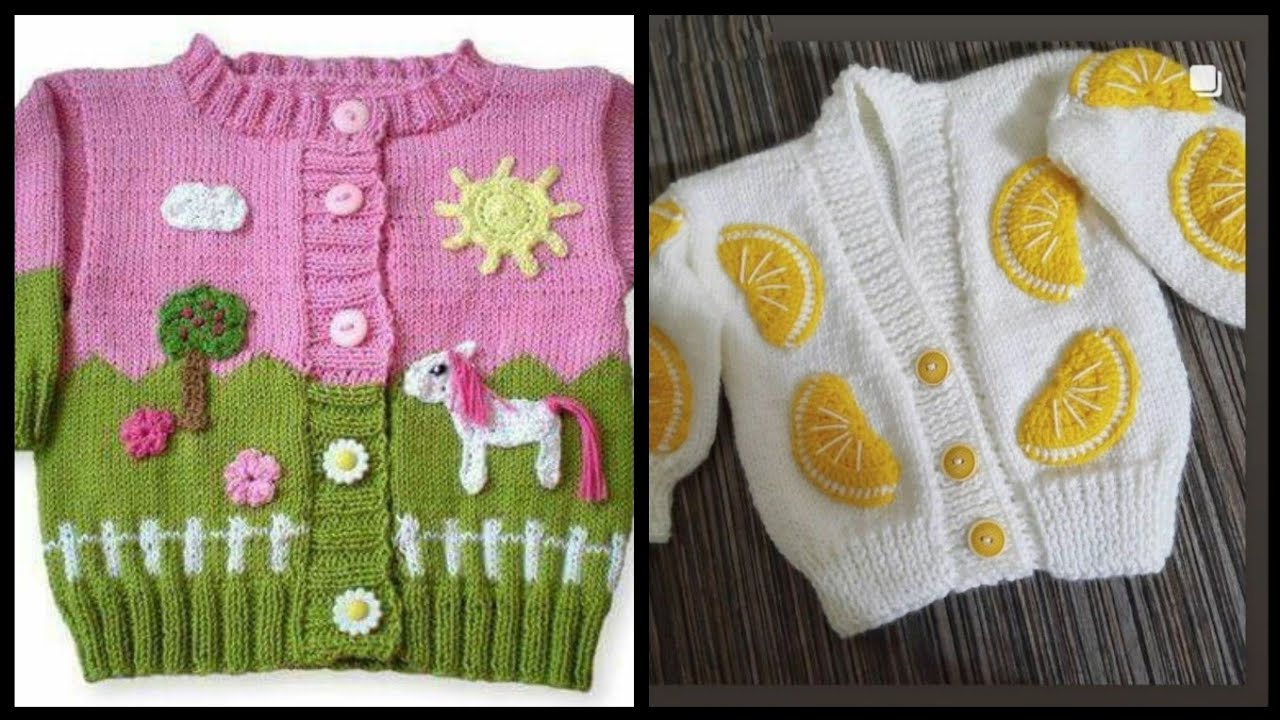 Very Beautiful Hand Knitted Sweater Design For Kids/Baby Sweater Design ...