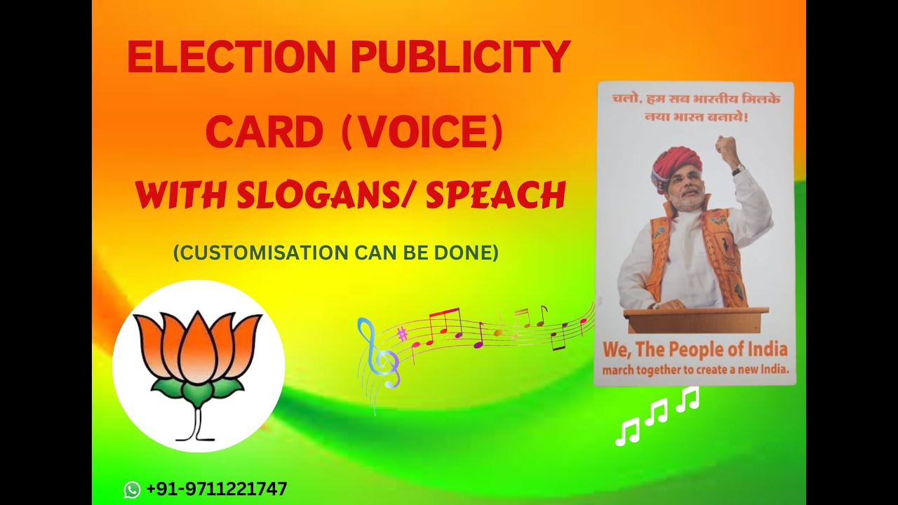 Election Publicity Musical Card for Political Parties and Candidates ...