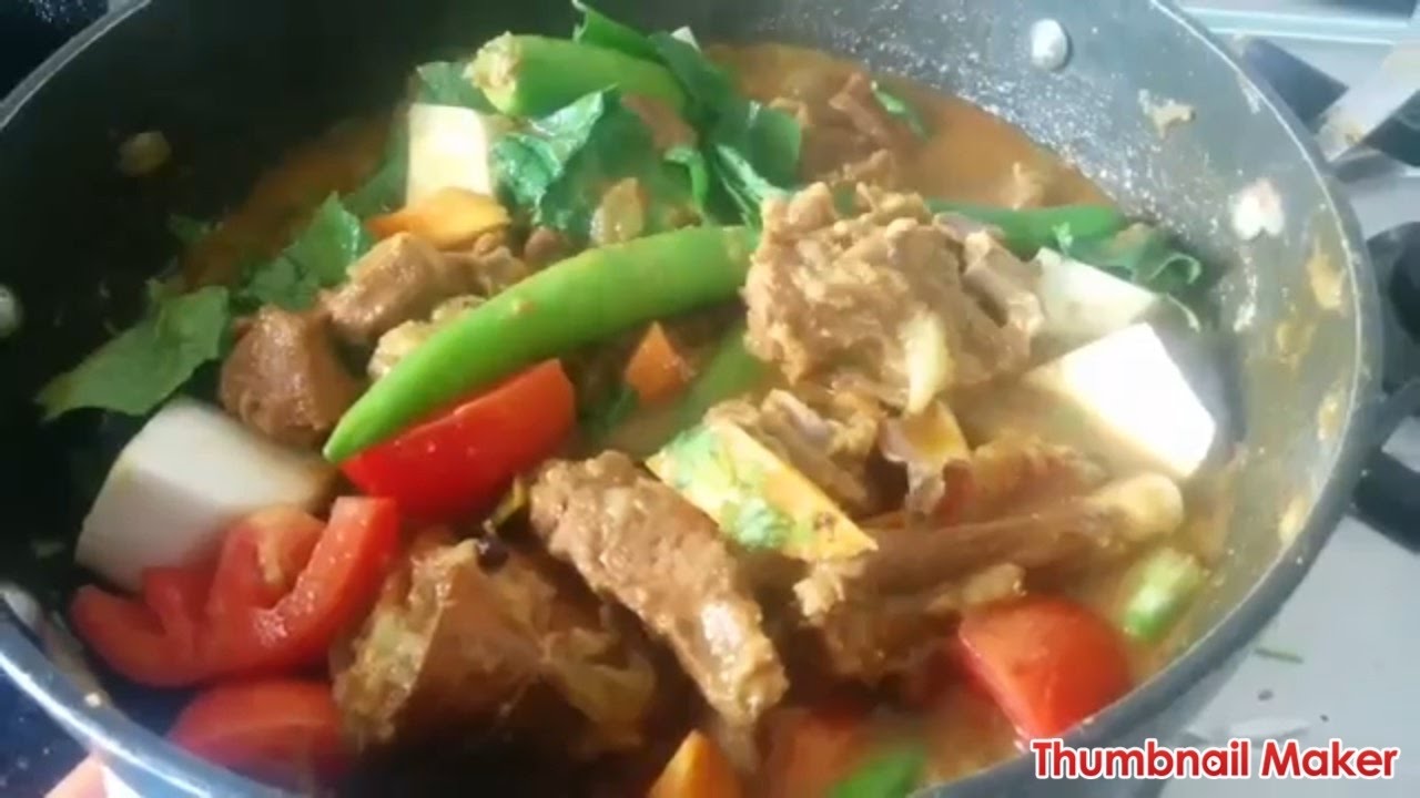 Mutton vegetables stew recipe - YouTube