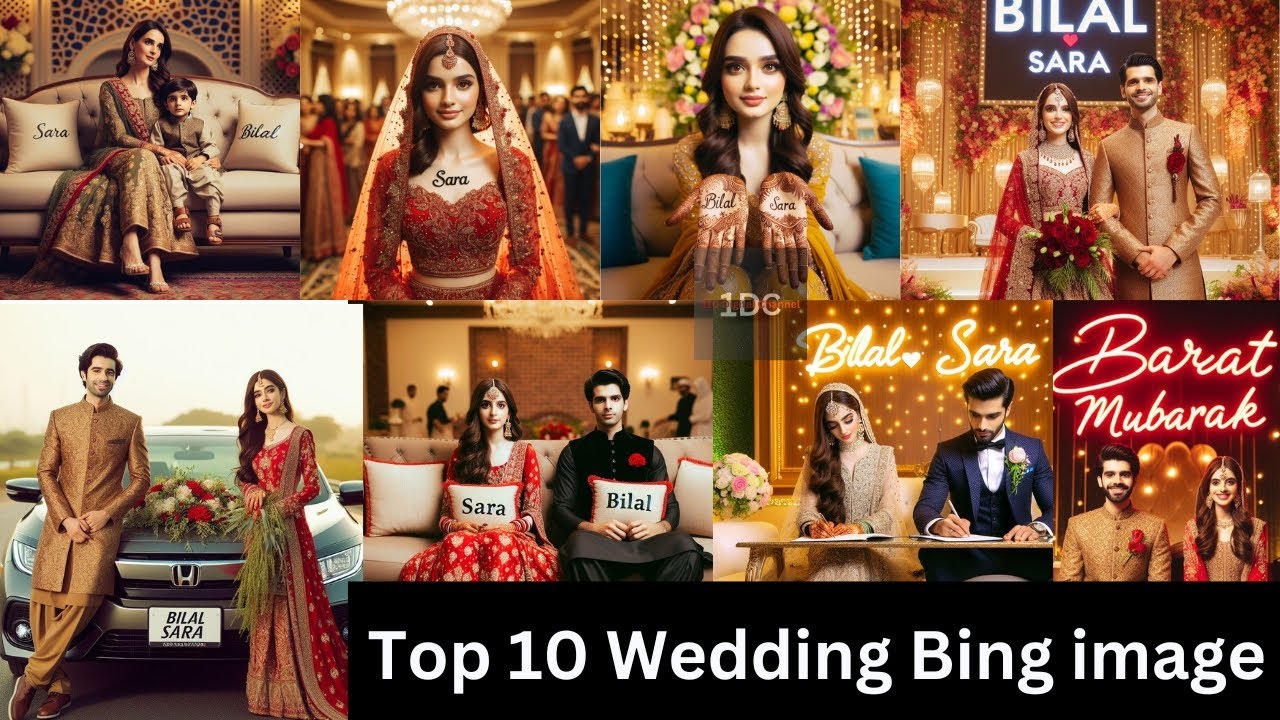 Top 10 Wedding AI Photo Editing Trending - Couple Wedding Bing Image ...