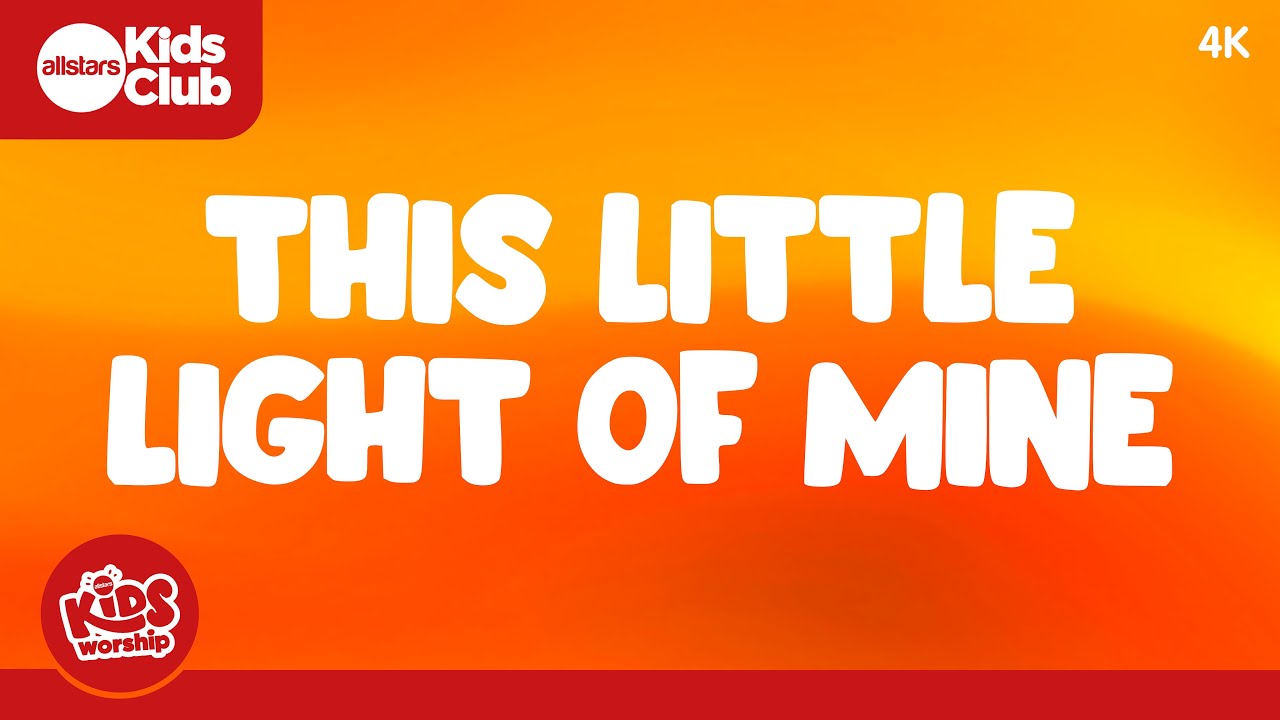 This Little Light Of Mine | Christian Kids Worship Lyric Video #kidmin ...