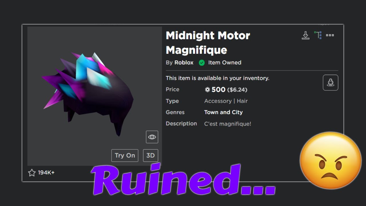 How Roblox Ruined This Item... - YouTube