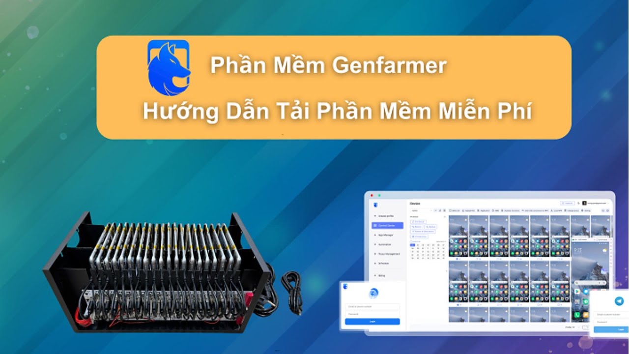 Hướng Dẫn Tải Và Cài Đặt Phần Mềm Genfarmer Miễn Phí Cho Box Phone Farm - YouTube