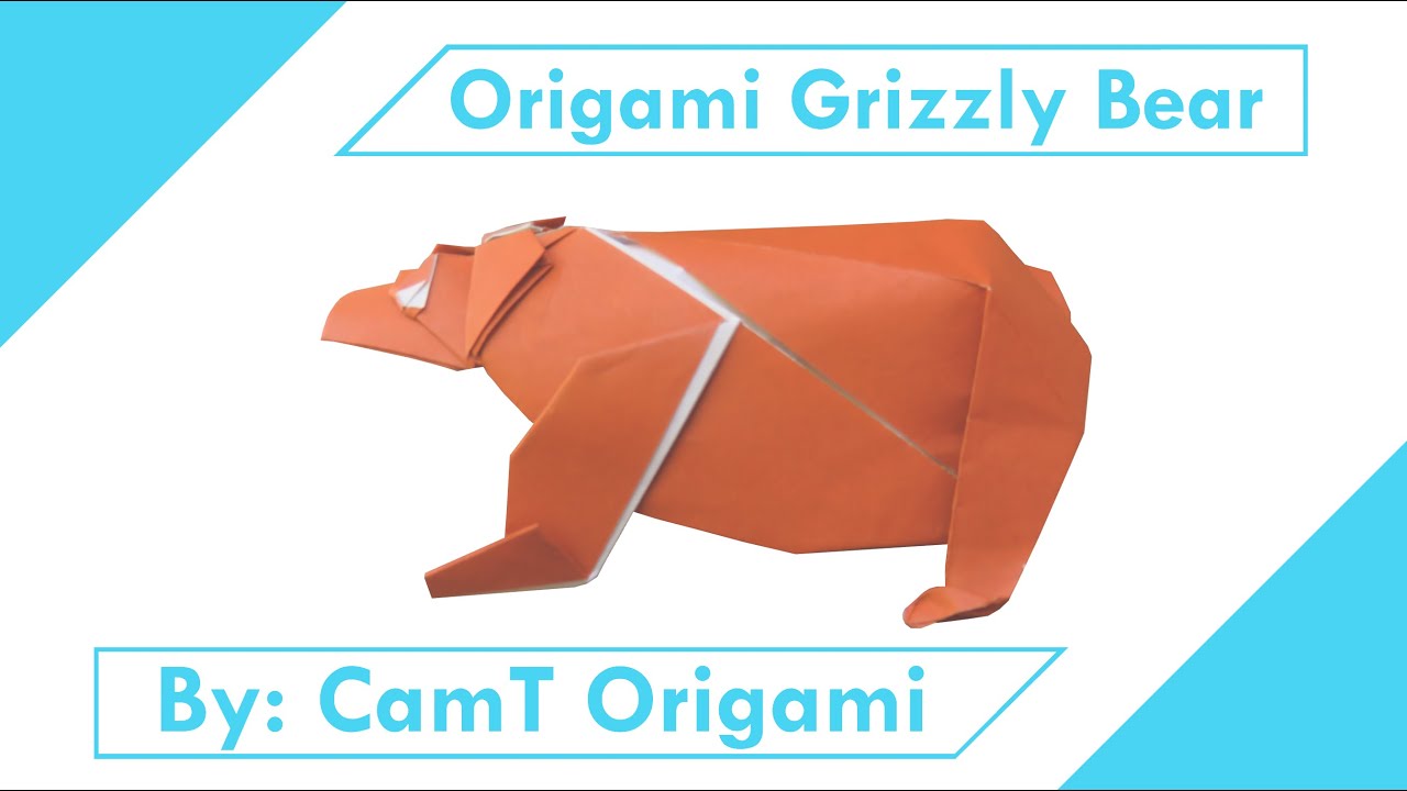 Origami Grizzly Bear - YouTube