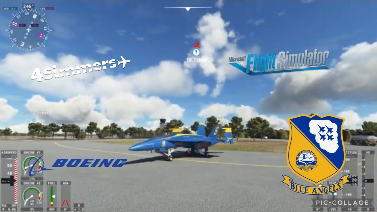 Flying Blue Angels to 10K & back - YouTube