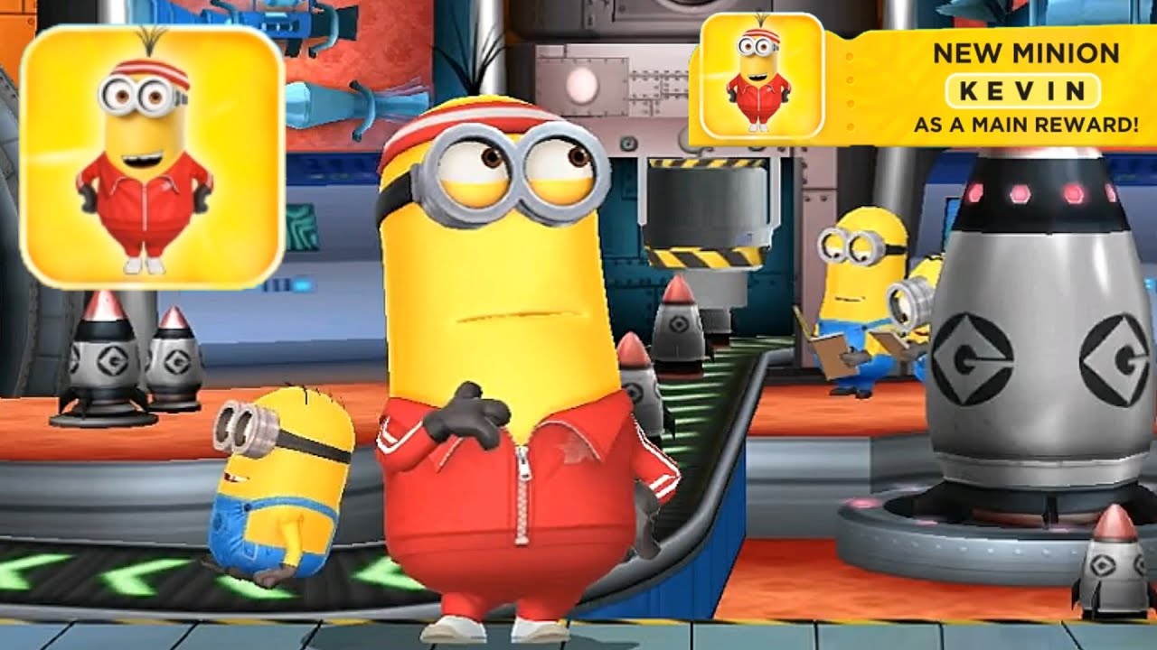 Sporty Kevin Minion rush Gru's Lab THE RISE OF GRU GIFT gameplay - YouTube