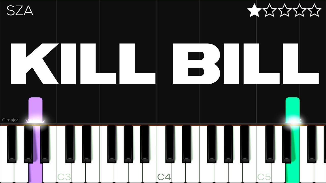 SZA - Kill Bill | EASY Piano Tutorial - YouTube