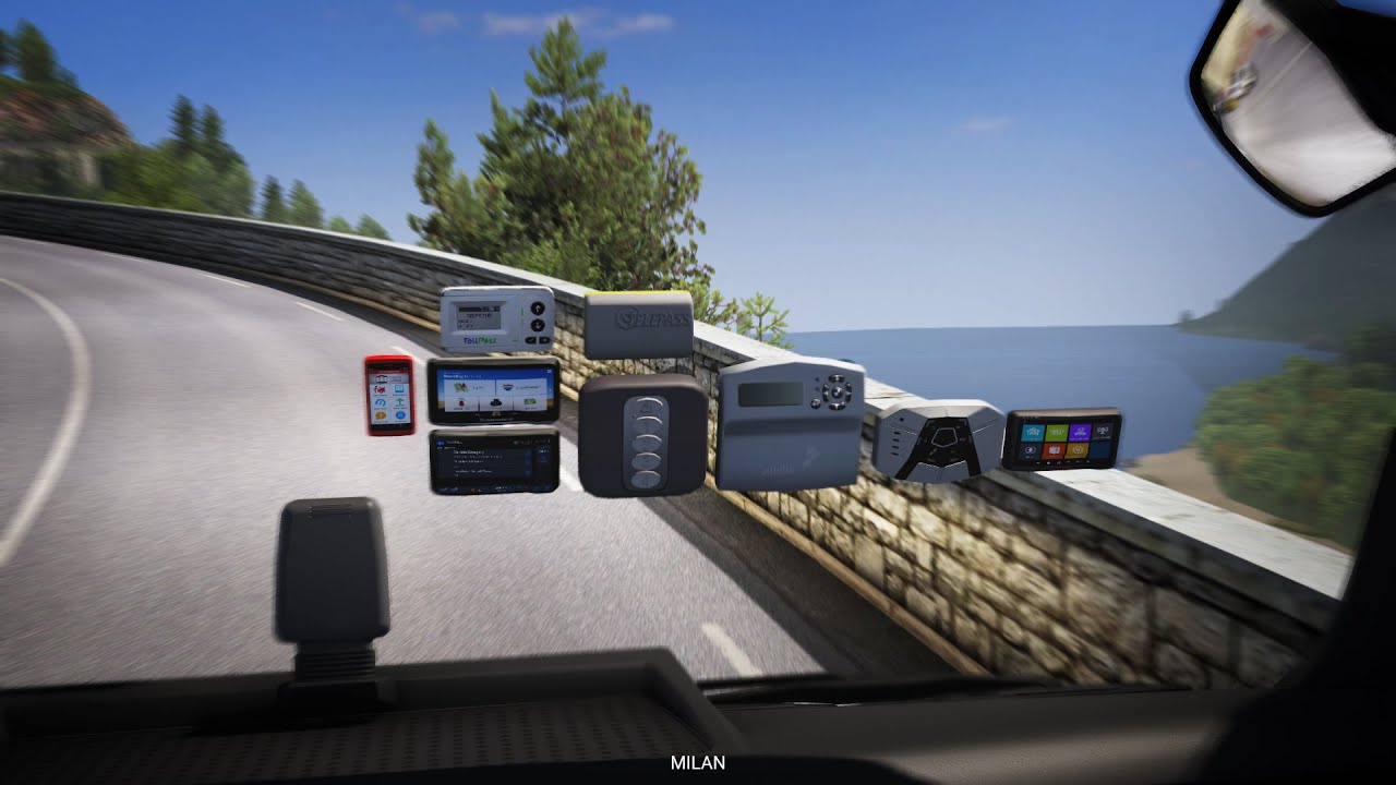 Toll Pass Device, GPS, Speedometer - Euro Truck Simulator 2 Mod - YouTube