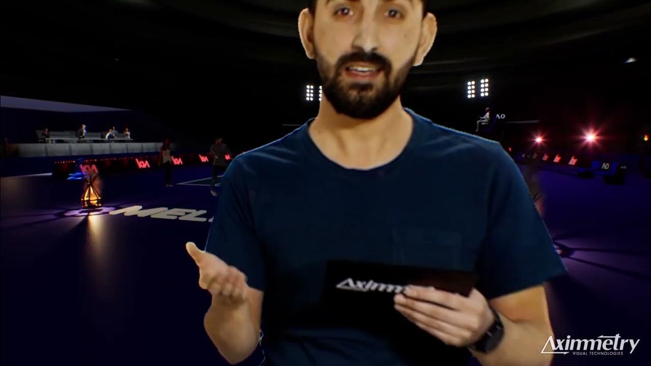 Aximmetry DE virtual set ,Australian open ,DMX lighting show ,unreal engine5 Aximmetry ...