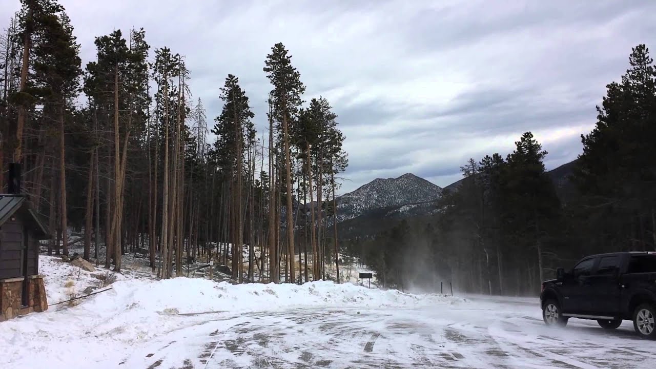 50+ MPH winds in Rocky Mountain National Park - YouTube