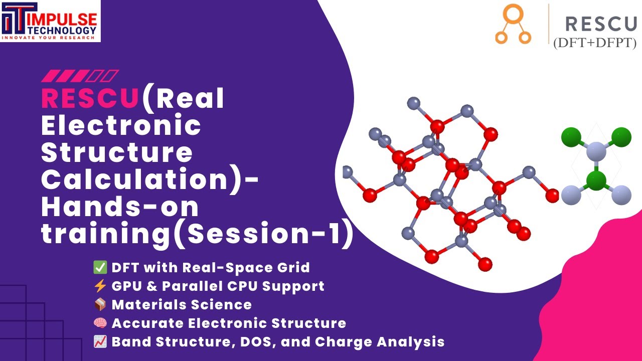 LARGE SCALE DFT/DFPT SOLVER USING RESCU SOFTWARE HANDS-ON ONLINE ...
