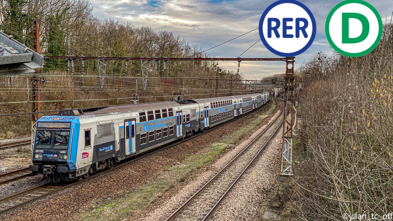 4K Les Z20500 Île-de-France mobilité/ Transilien Sur la branche Melun ...