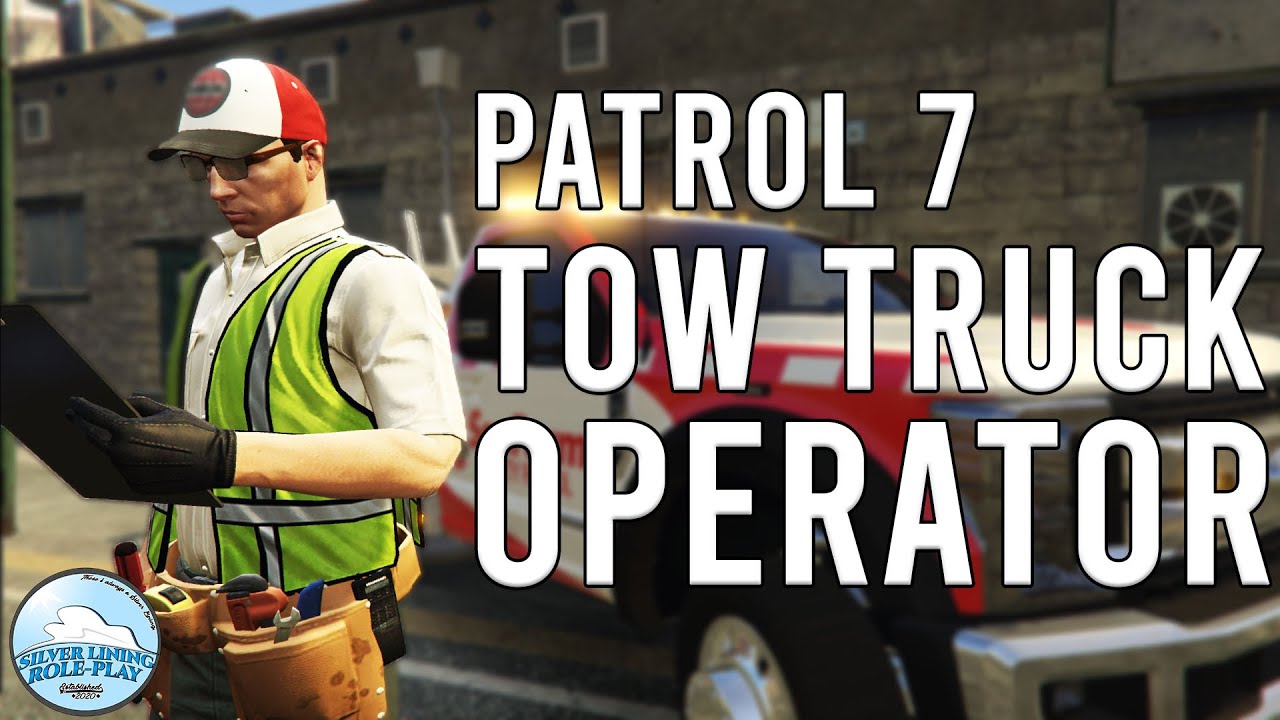 GTAV FiveM Civilian Tow Truck Roleplay - Silver Lining Roleplay [07 ...