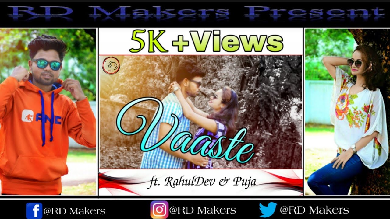 Vaaste //Dhvani Bhanushali //ft. Rahuldev // Love story // RD Makers - YouTube