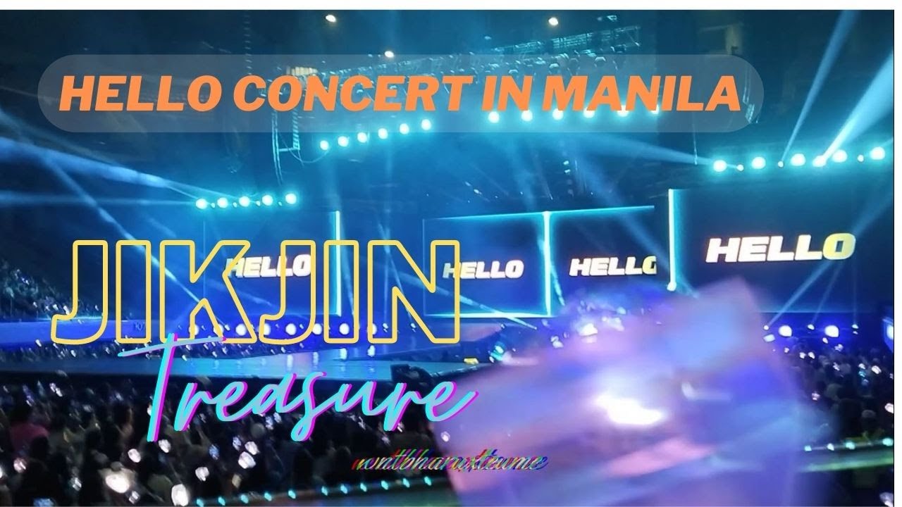TREASURE💎💎💎 HELLO TOUR IN MANILA 🤞🤞🤞 INTRO JIKJIN 041523 - YouTube