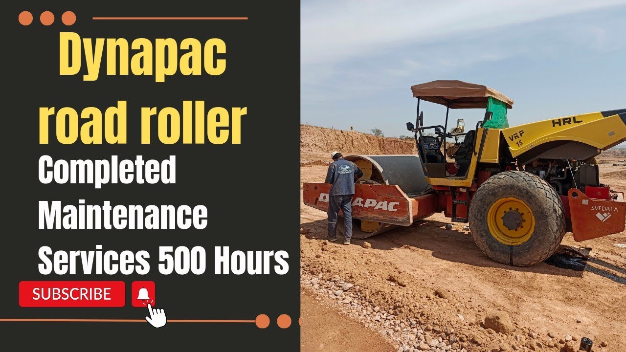 Dynapac road roller complete Service/Maintenance 500 Hours. How to ...