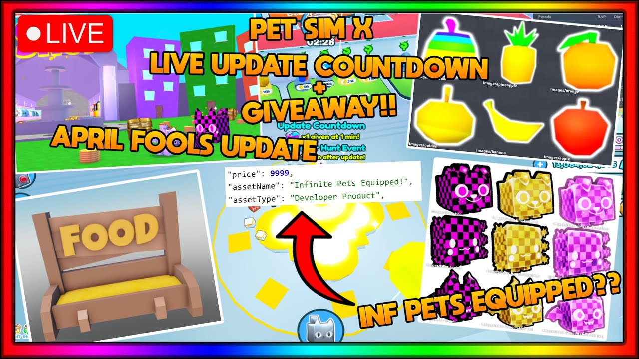 🔴[LIVE] ROBLOX | PET SIM X | NEW UPDATE TODAY | FREE PETS FOR EVERYONE ...