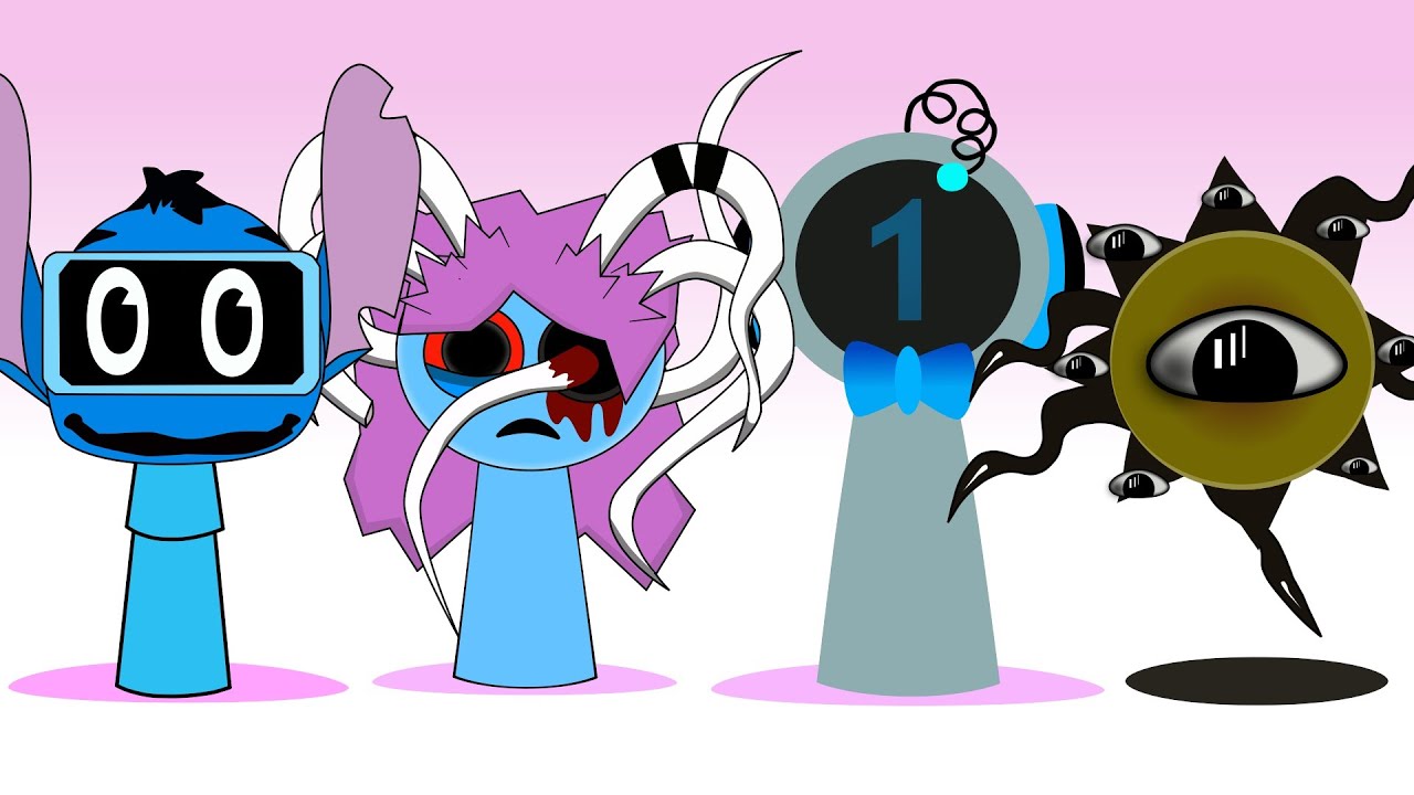 New Sprunki OC Phase 3 Lucas , mr.SUN , Robot Stitch , Aruno #sprunki # ...