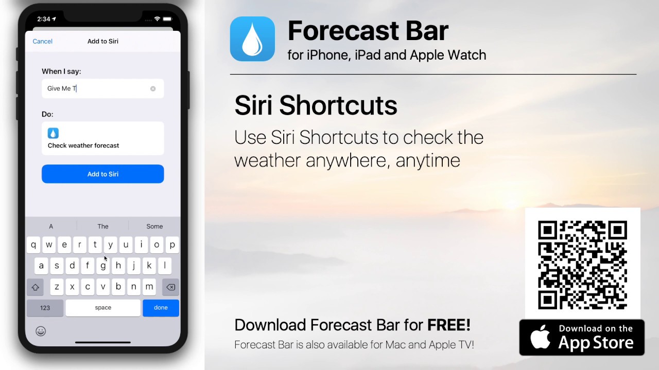 Forecast Bar for iOS - Siri Shortcuts (11) - YouTube