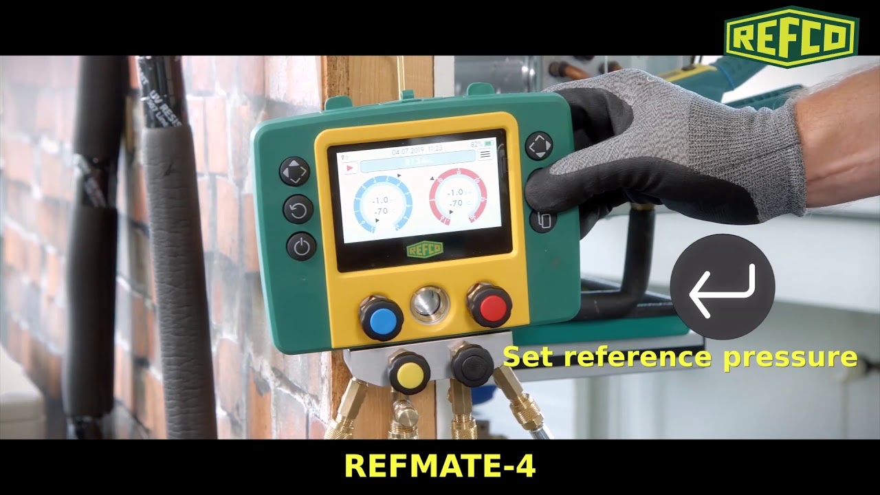 Електронен / Дигитален манометър REFCO REFMATE - REFCO България - YouTube