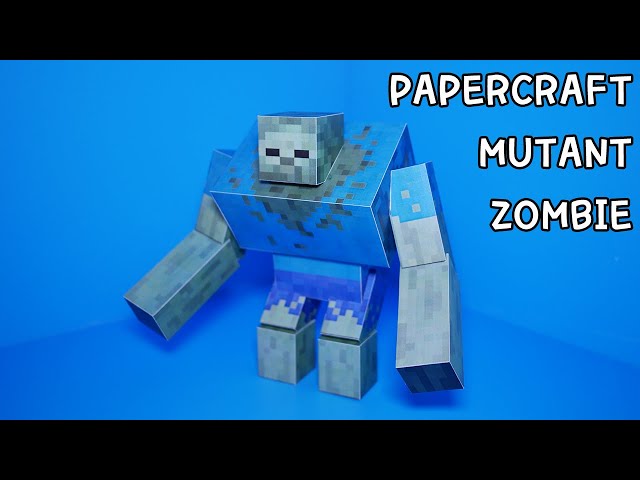 Papercraft Minecraft Mutant Skeleton