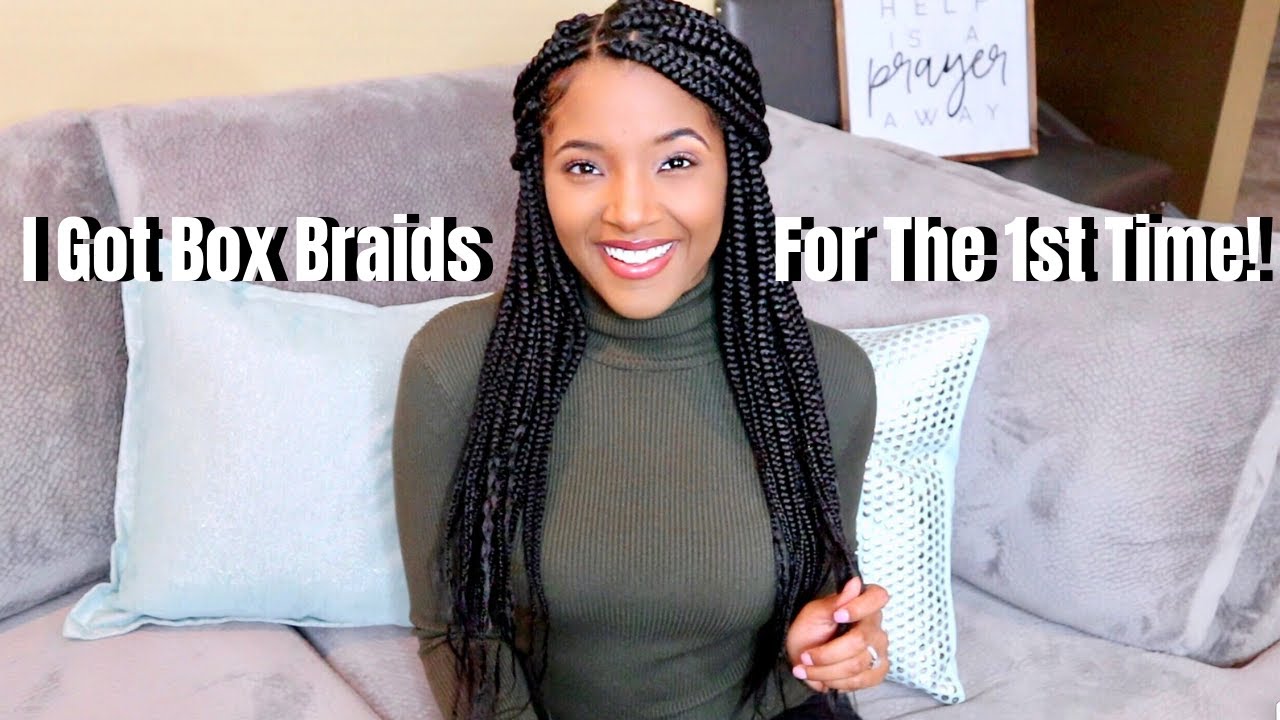 Getting Box Braids for the 1st Time EVER! + My Experience - YouTube