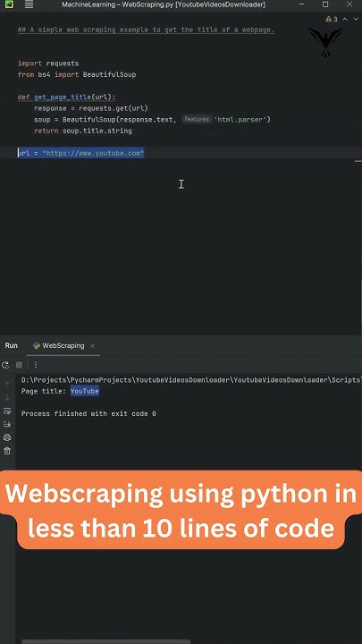 Web Scraping in Less Than 10 Lines of Python Code! 🚀 - YouTube