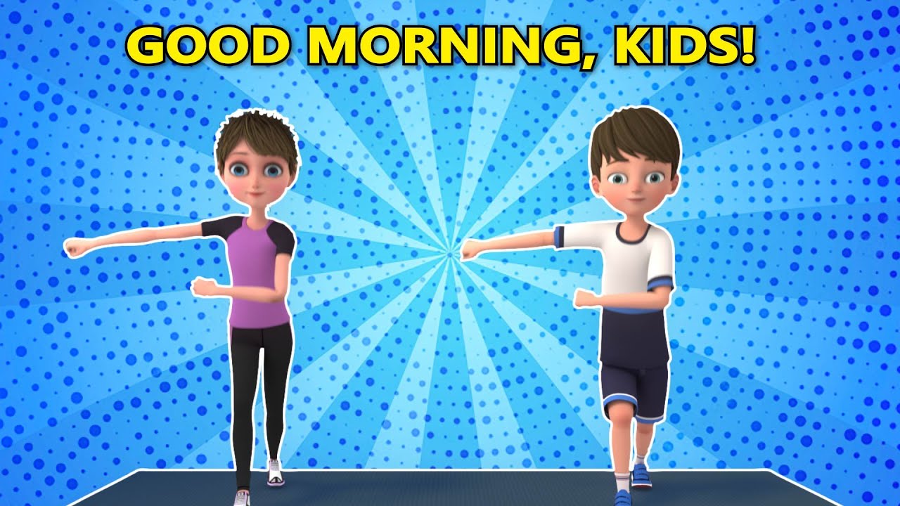 GOOD MORNING EXERCISE FOR KIDS - NO JUMPING WORKOUT - YouTube