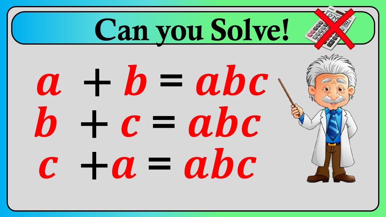 An Interesting Math Olympiad Problem l Two Unknown In Single Expression ...