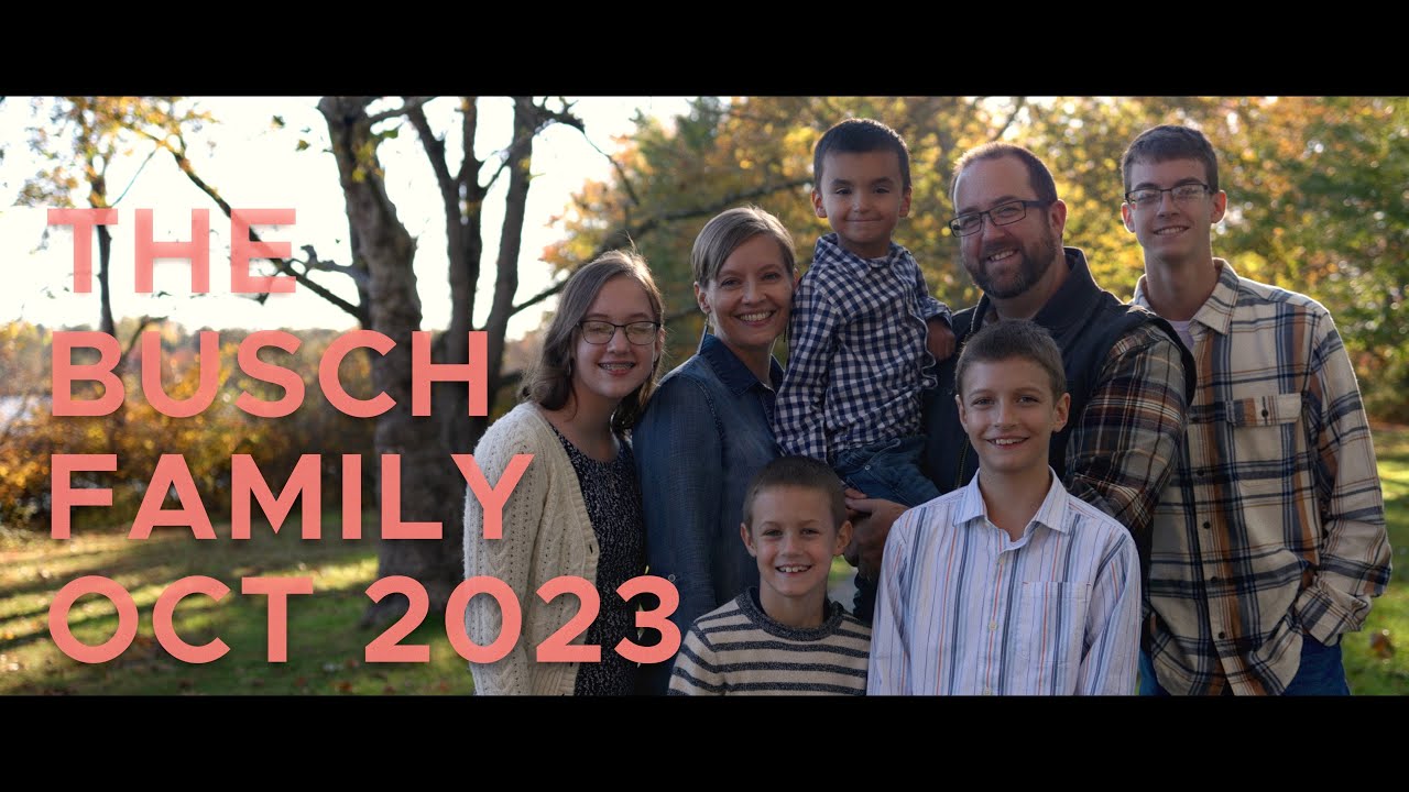 Busch Family - Living Photoshoot - October 2023 - YouTube
