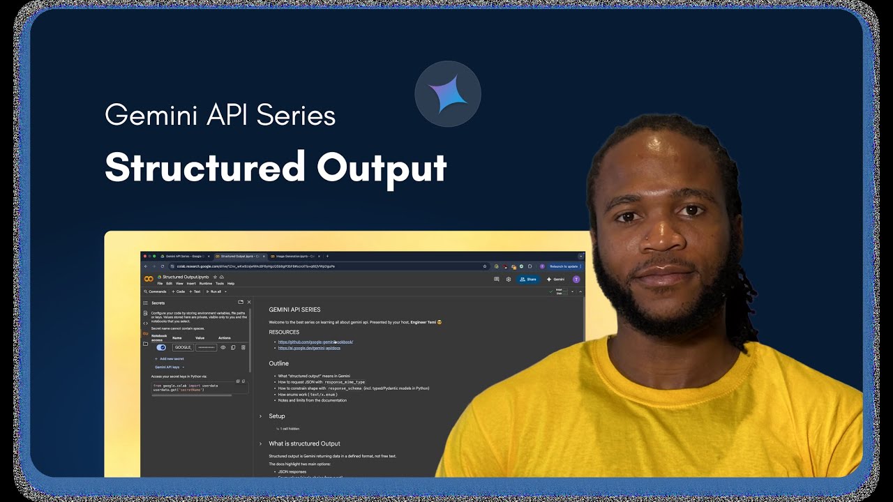 Structured Output | Part 3 | Gemini API Series - YouTube