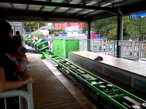 Ben 10: Ultimate Mission roller coaster - off ride - Drayton Manor ...