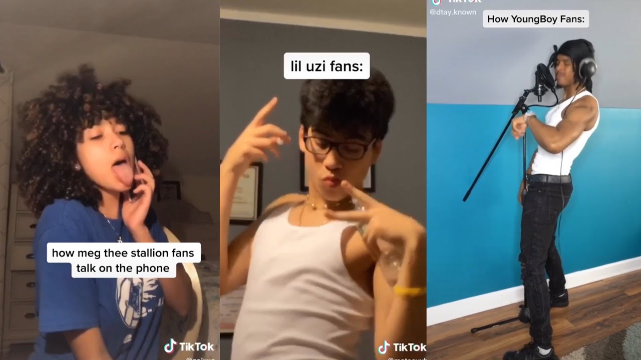 rappers' fans be like TIKTOK compilation - YouTube