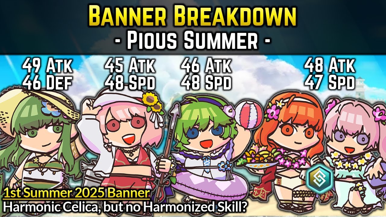 Summer Lapis, Nino, Palla, & Harmonic Celica/Serra (New Echo Style) | Banner Breakdown: Pious ...