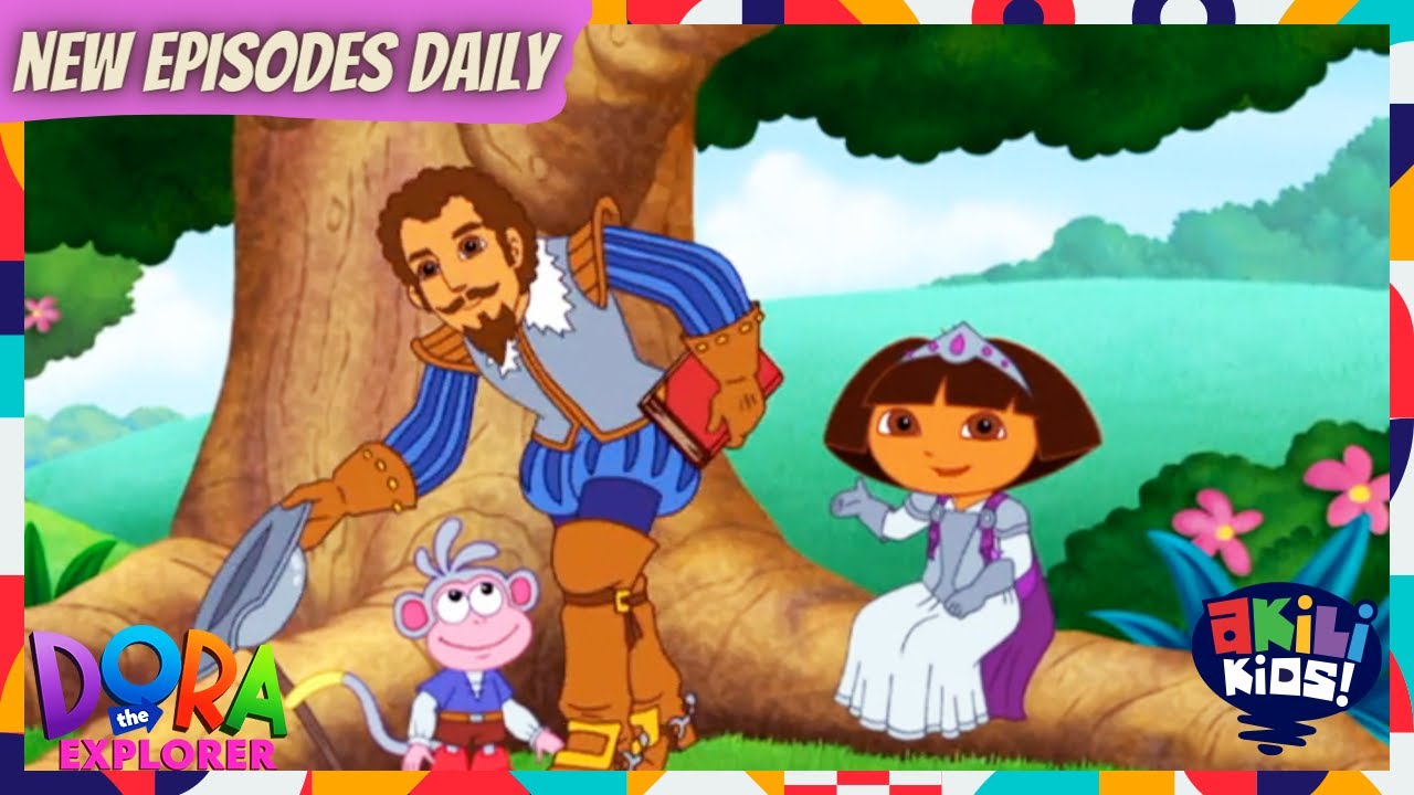 Dora The Explorer | Do You Want To Be A Knight? | Akili Kids! - YouTube