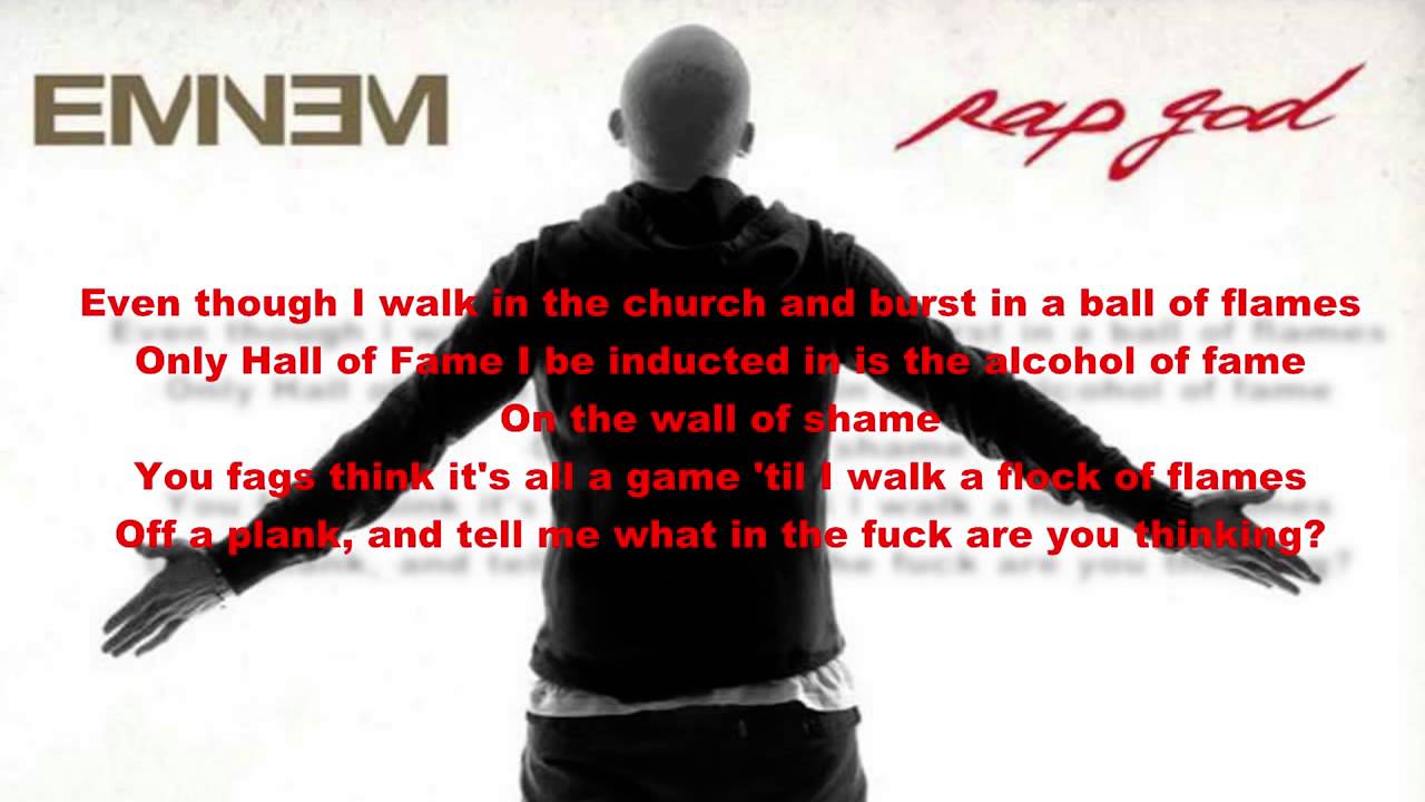 Eminem Rap God Lyrics - YouTube