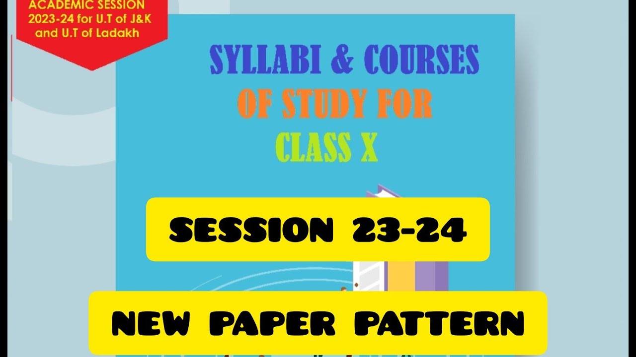 New Paper Pattern ||class 10th || Jkbose 2024-25|| English || Science