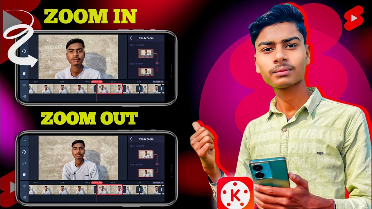 Video me zoomin aur zoomout kaise kre//zoom in and zoom out effect on ...