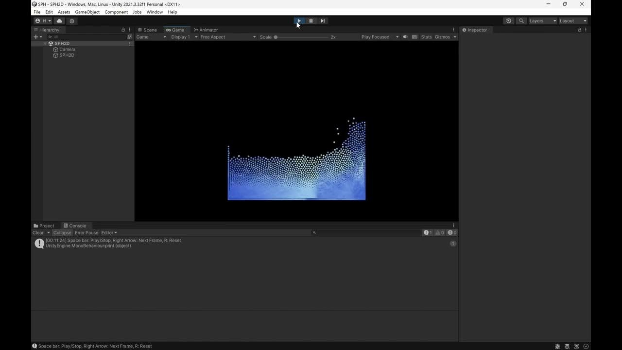 Smoothed-Particle Hydrodynamics in Unity - YouTube