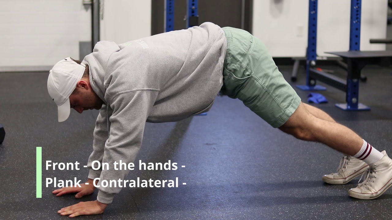 Front - On the hands - Plank - Contralateral - - YouTube