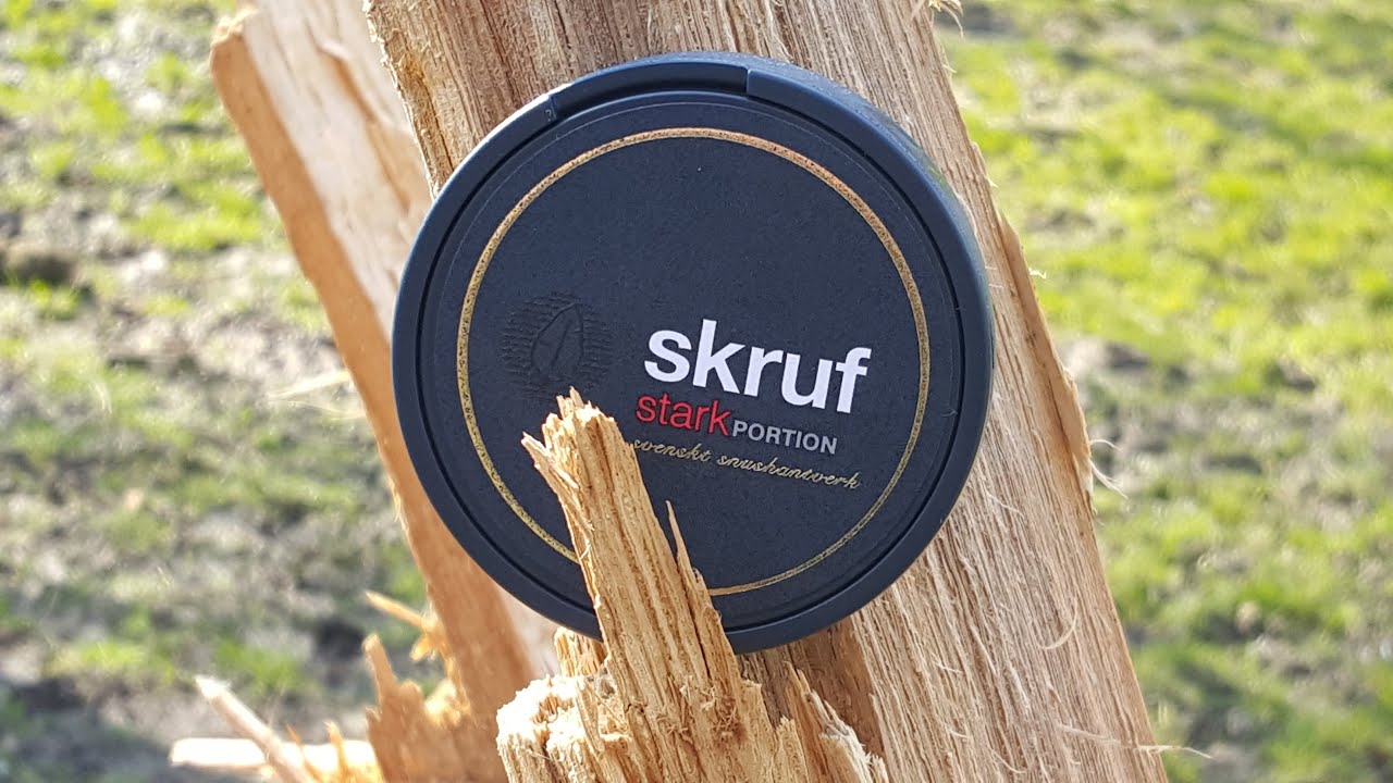 Snus review #61: Skruf Stark Portion (100% ecological tobacco) - YouTube