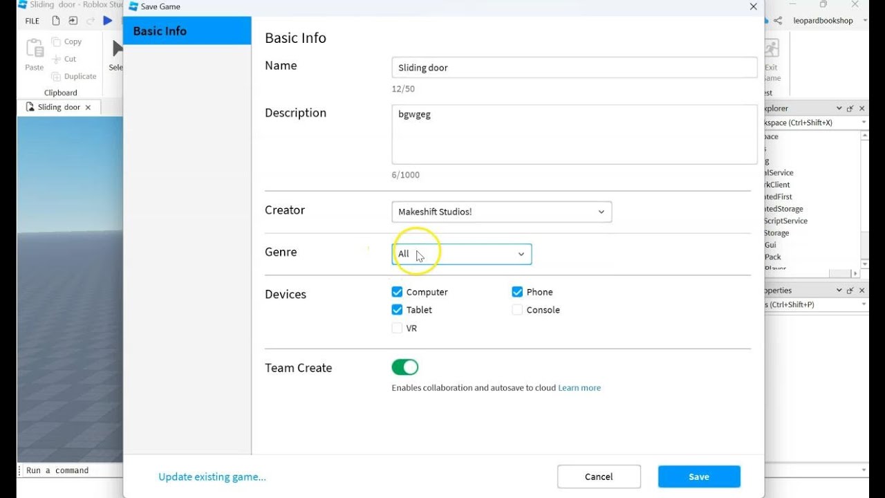 Swiching a game's owner to a group - Roblox Studio | Updated video ...
